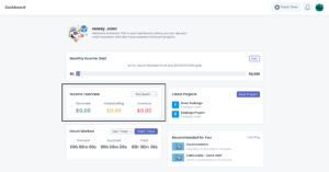 Income overview - Kosmo