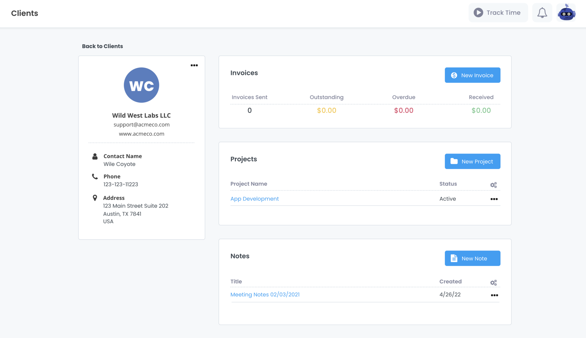 Detailed client view - Kosmo