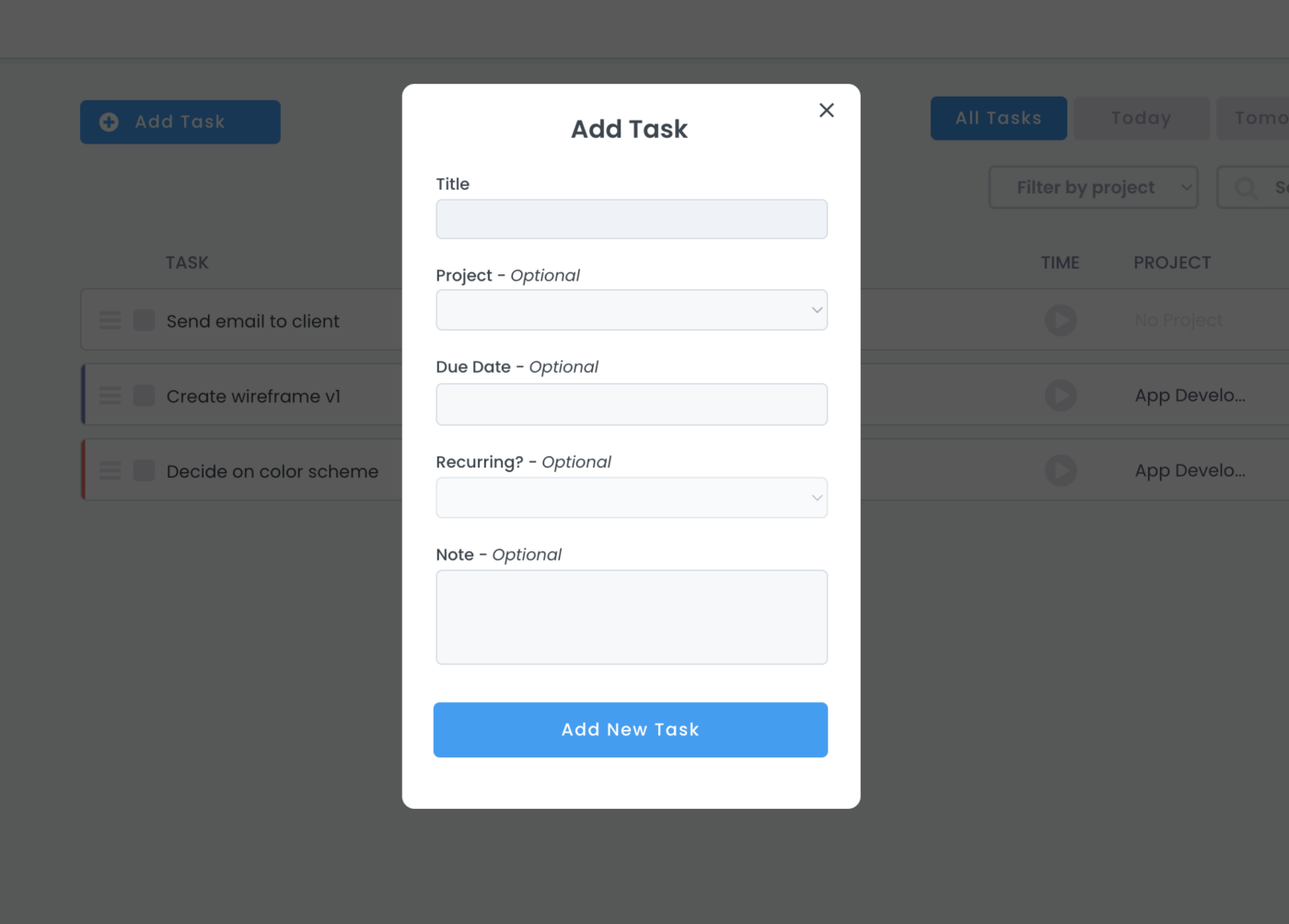 How to add a task - Kosmo