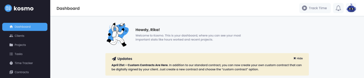 Time tracker - Kosmo