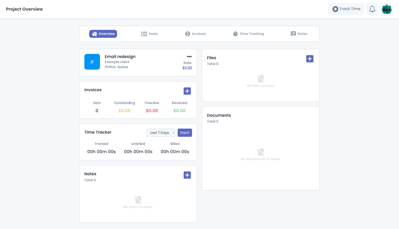 Detailed project view - Kosmo